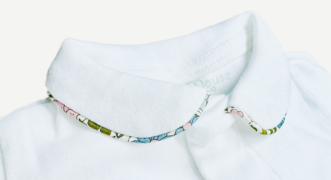 Pale Pink Cotton Onesie | Hidden Magnetic Fasteners | UK